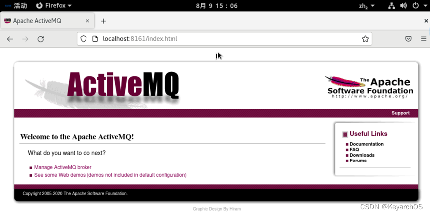 在keyarchos Kos 系统上部署activemq 全过程图解 Kos系统原始账户密码 Csdn博客