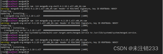 RPM方式安装MongoDB，开启远程连接，开启认证，开启oplog_mongodb rpm-CSDN博客