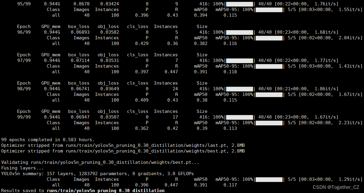 pruning剪枝+distillation蒸馏实现对YOLOv5轻量化处理，以n/m/s三款不同参数量级模型为基准开发构建茶叶嫩芽检测模型 ...
