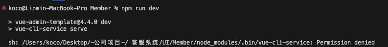 vue项目运行报Permission denied（没有权限）解决方法_vue-cli-service: permission denied-CSDN博客