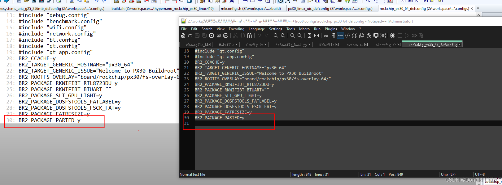 2023-09-11 git diff 显示\ No newline at end of file 要重视，特别是buildroot\configs\*****defconfig下的文件修改 ...