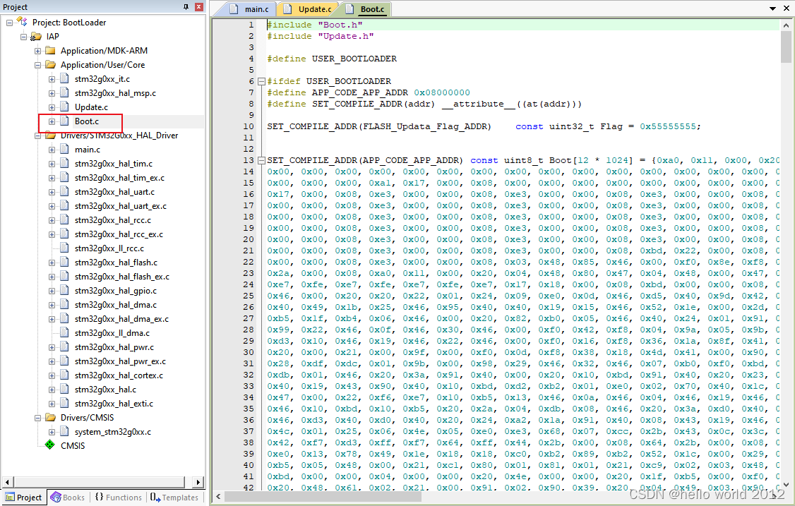 单Bank 串口OTA升级：将OTA升级整成一个工程（三）-CSDN博客