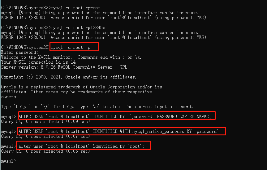Navicat连不上，报错ERROR 1045 (28000): Access denied for user ‘root‘@‘localhost‘ (using password: YES ...