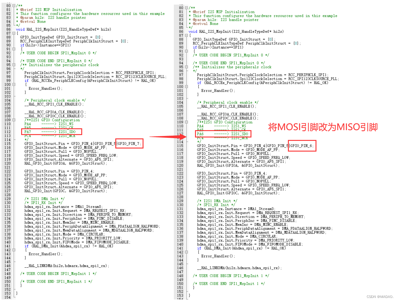 STM32H7使用CubeMX生成的I2S驱动存在BUG_stm32h7 i2s-CSDN博客