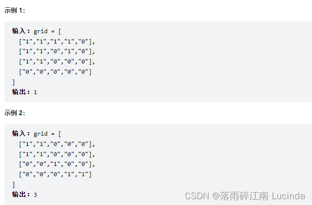 【leetcode】200 岛屿数量 Csdn博客 8114