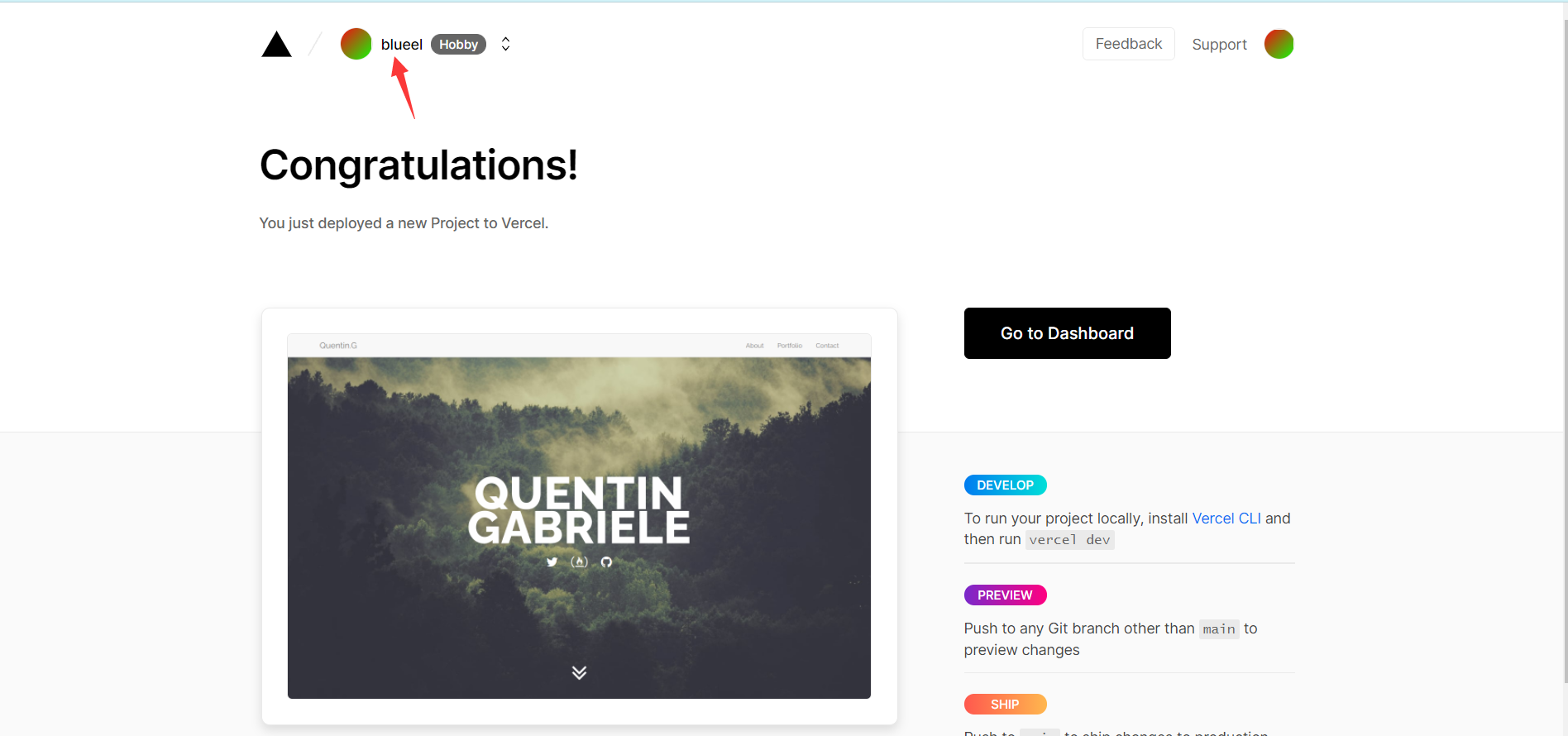 可以免费部署自己个人主页的一个神仙网站vercel_develop preview ship-CSDN博客