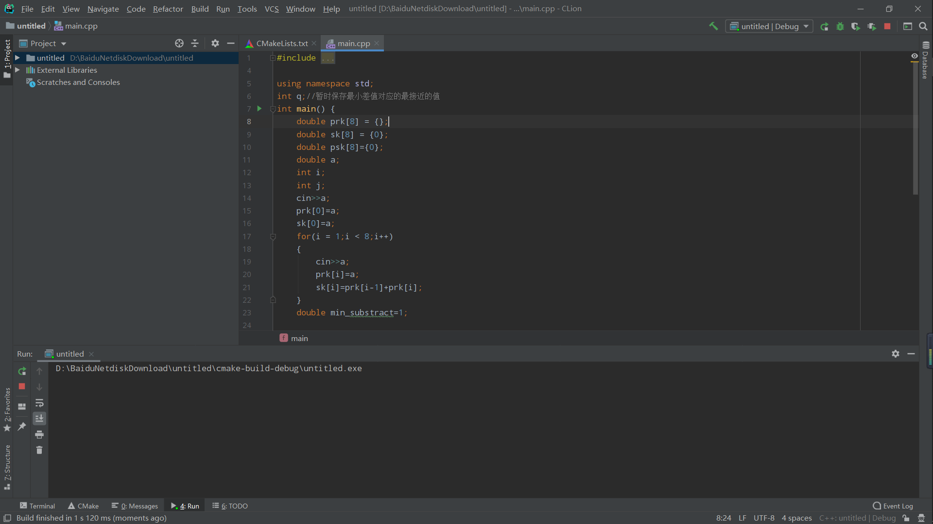 Clion加入中文注释导致程序的编译错误（warning C4819: 该文件包含不能在当前代码页(936)中表示的字符）（明明正确但是编译就是不通过）_clion中文名没法编译-CSDN博客