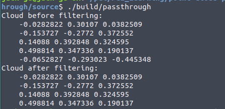 点云库PCL学习笔记 -- 点云滤波Filtering -- 1.直通滤波器_pcl创建一个球然后用直通滤波器滤掉一个正方体-CSDN博客