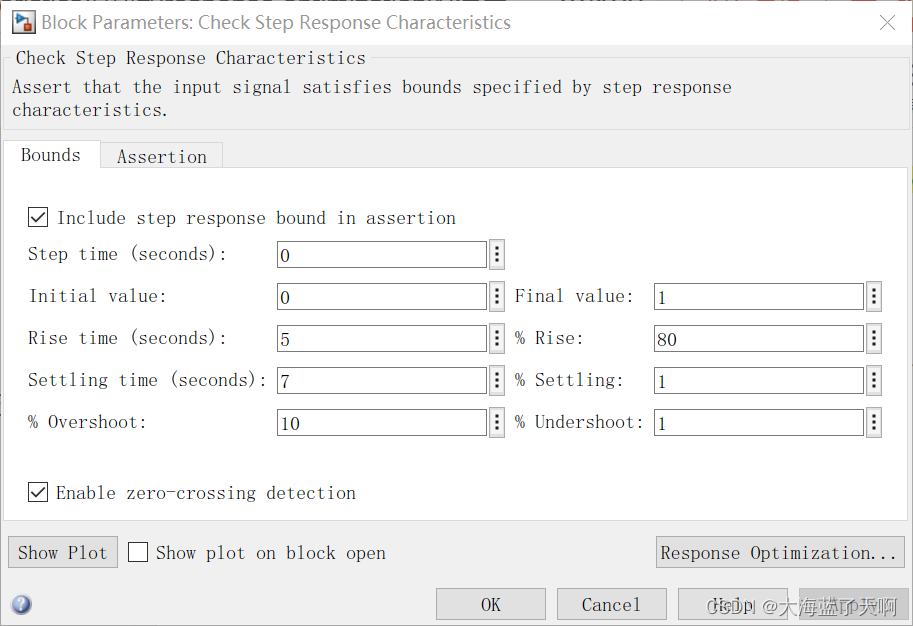 matlab/simulink的Check Step Response Characteristics模块和response optimization的使用 PID调参_simulink ...