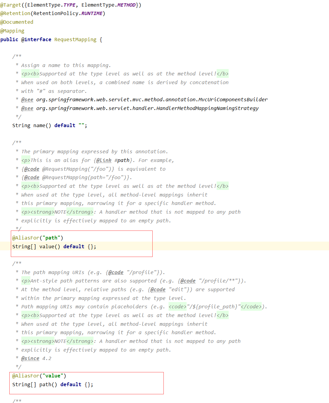 Spring-@AliasFor注解_@aliasfor(annotation = requestmapping.class)-CSDN博客