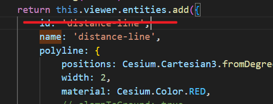 Cesium 报错：‘An entity with id distance-line already exists in this collection._an entity with id ...
