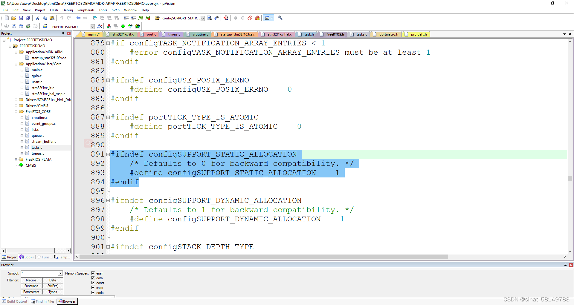 ＜FreeRTOS入门第一节＞动态创建、静态创建、相关API介绍（学习成果）_freertos 动态库-CSDN博客