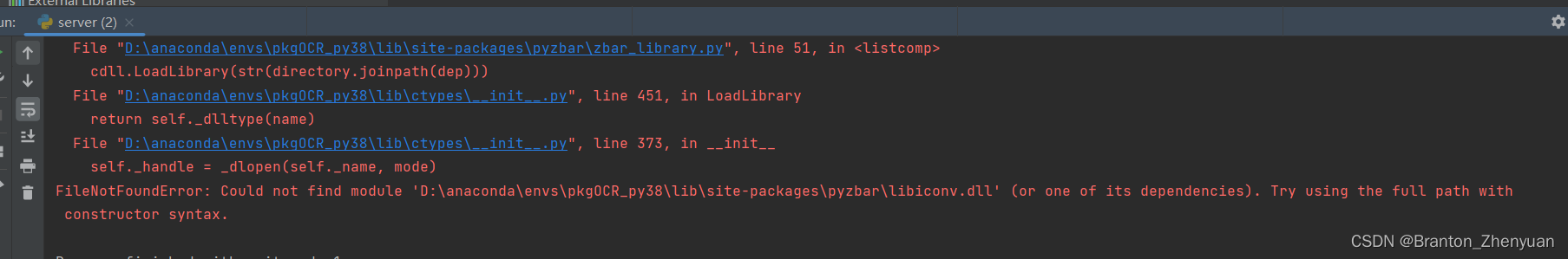 pyzbar安装win11出现两个问题_pyzbar库安装报错-CSDN博客