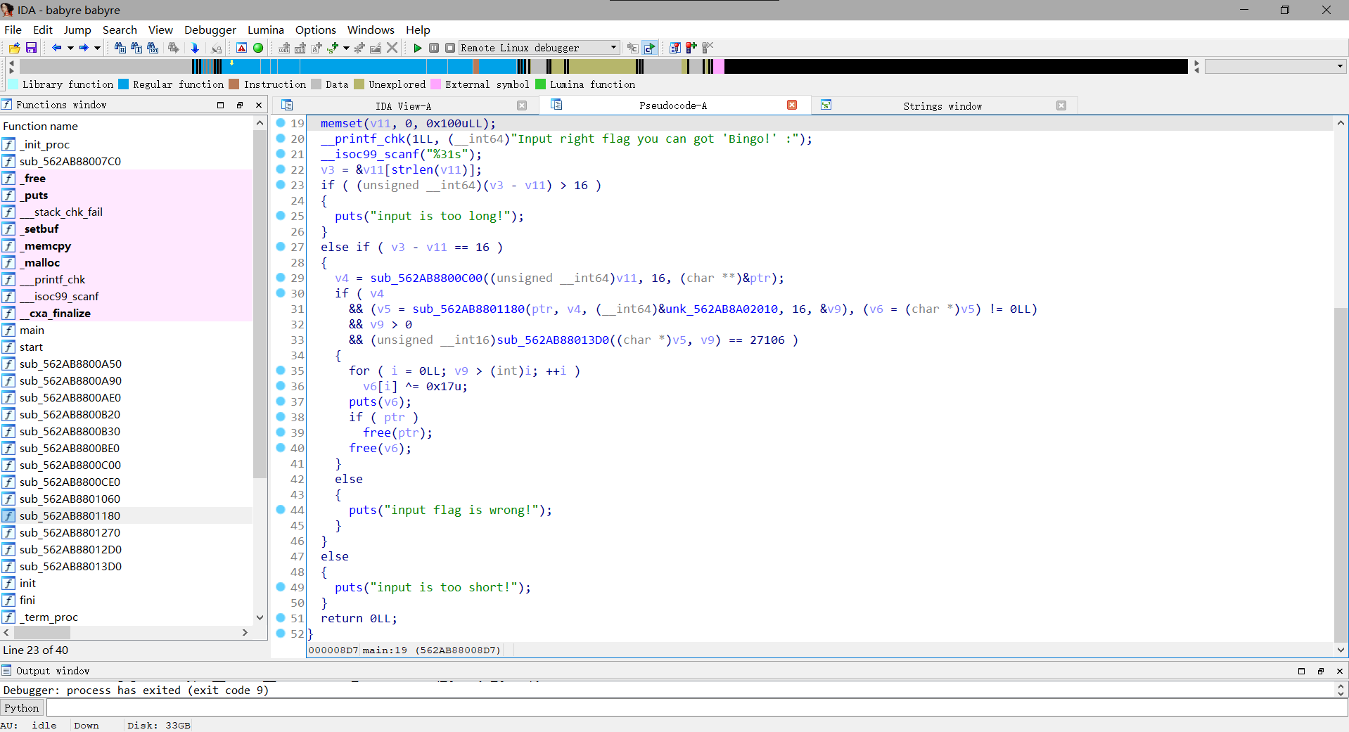 BUUCTF [RCTF2019]babyre1-CSDN博客