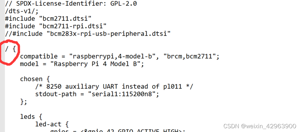树莓派4B采用设备树(DTS)提供硬件信息，编写platform驱动控制io(LED)_树莓派设备树-CSDN博客