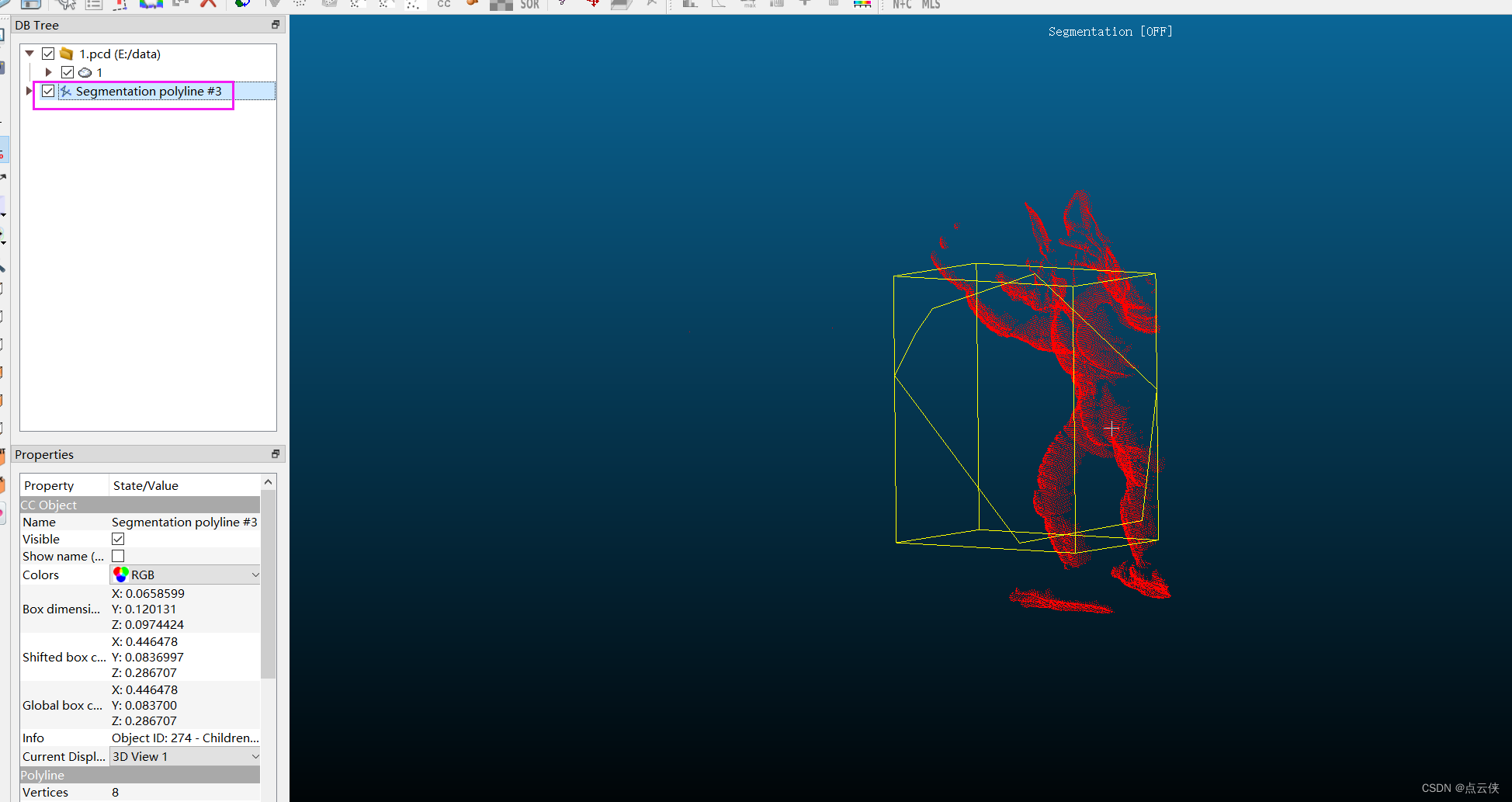 CloudCompare——矢量线采点_cloudcompare sample points原理-CSDN博客
