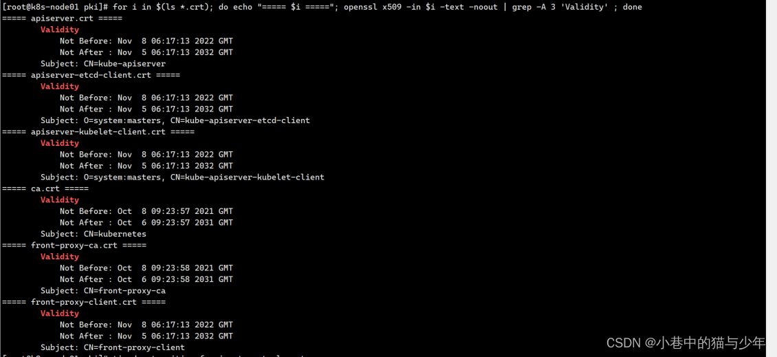 K8s更新过期时间为10年操作_update-kubeadm-cert.sh-CSDN博客