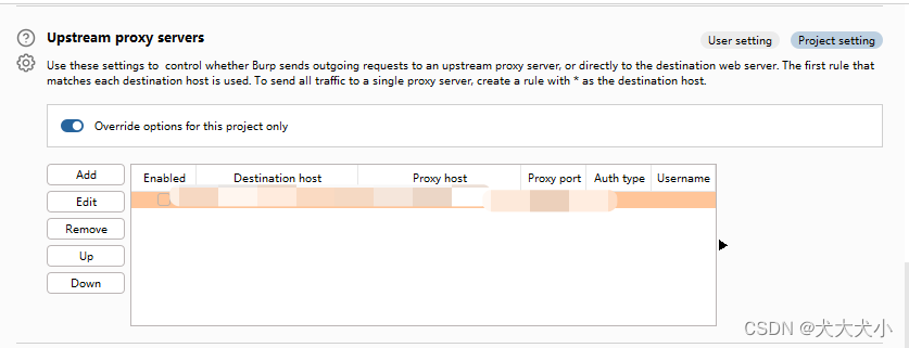 burp suit设置上行代理服务upstream proxy servers-CSDN博客