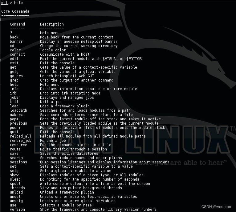 Metasploit框架MSFconsole命令使用详解_msfconsole使用技巧-CSDN博客