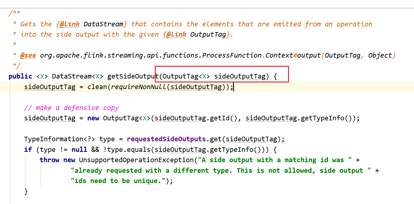 Flink侧输出流执行报错，org.apache.flink.api.common.functions ...