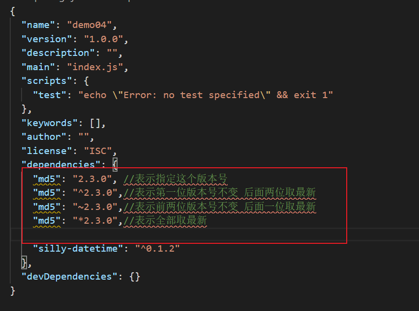 CommonJs自定义模块的使用/npm 包 第三方模块/package.json版本信息_package json commonjs module-CSDN博客