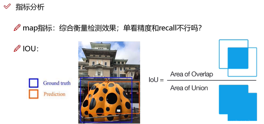 目标检测中的Iou与map指标详细介绍（零基础）_精度和找回的作用-CSDN博客