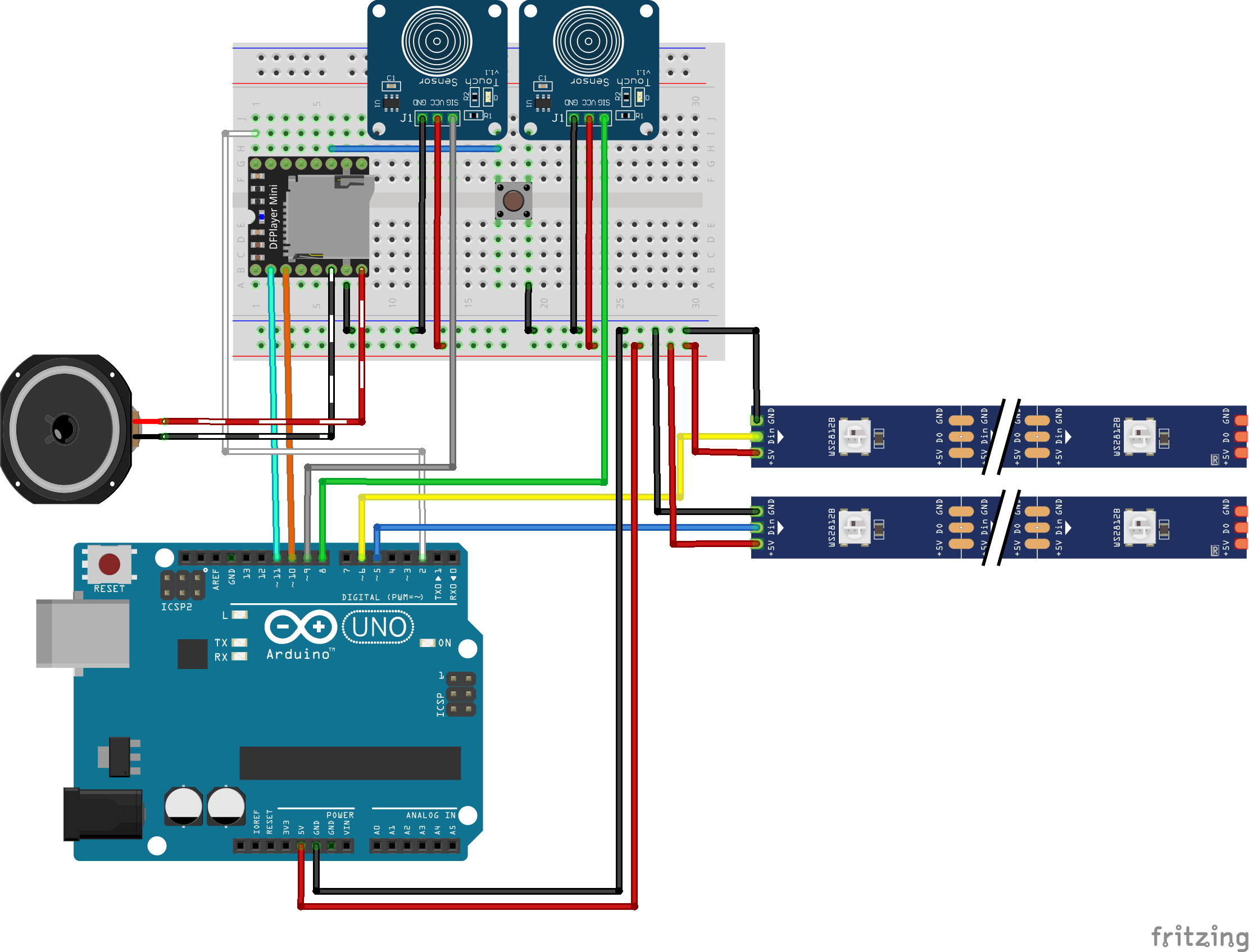 Fritzing软件绘制Arduino面包板接线图传感器模块库文件187_fritzing元件大全-CSDN博客
