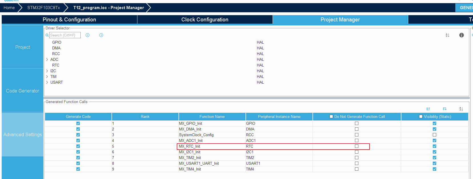 STM32的HAL库RTC使用CubeMX生成工程不丢日期_stm32f103 rtc用hal库 日期不对-CSDN博客
