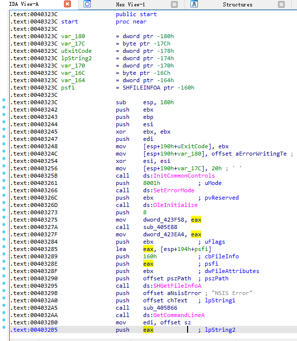 反汇编基础学习（三）_interactive disassembler professional-CSDN博客