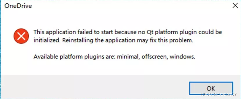 解决This application failed to start because no Qt platform plugin could be initialized的方法-CSDN博客