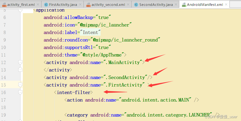 AndroidStudio通过Intent实现Activity的跳转_android studio activity跳转-CSDN博客
