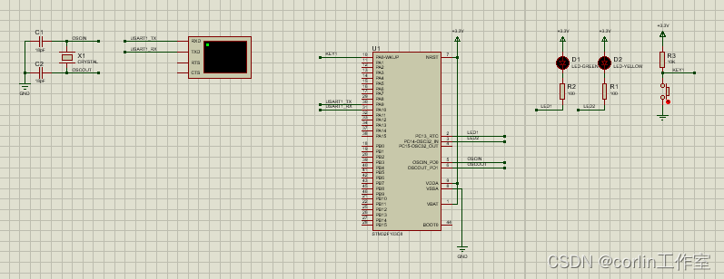 基于proteus 、stm32cubemx仿真stm32f103c8t6freertosproteus仿真stm32f103c8t6 Csdn博客 