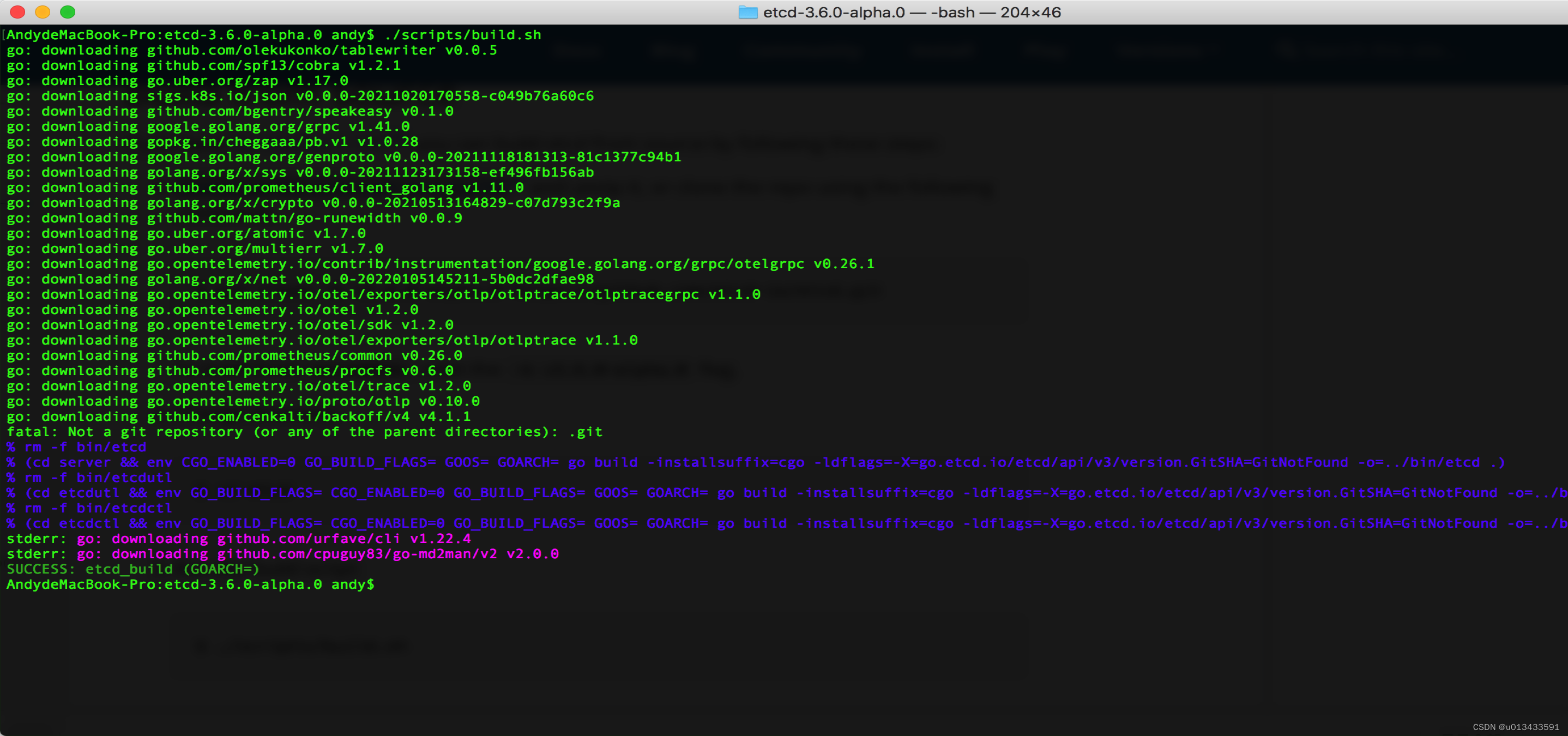 Go ETCD 安装 & 使用_etcd for go-CSDN博客