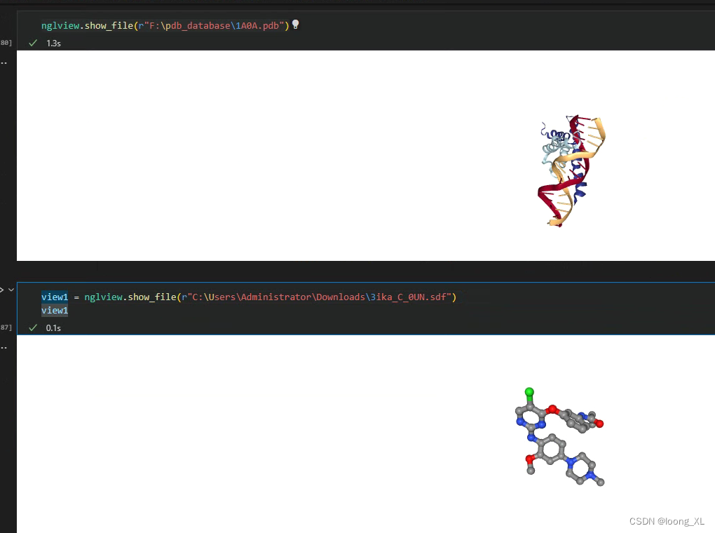 nglview ipython/jupyter插件查看分子结构可视化效果；nglview加载蛋白和小分子示例_如何在jupyter notebook中下载nglview-CSDN博客
