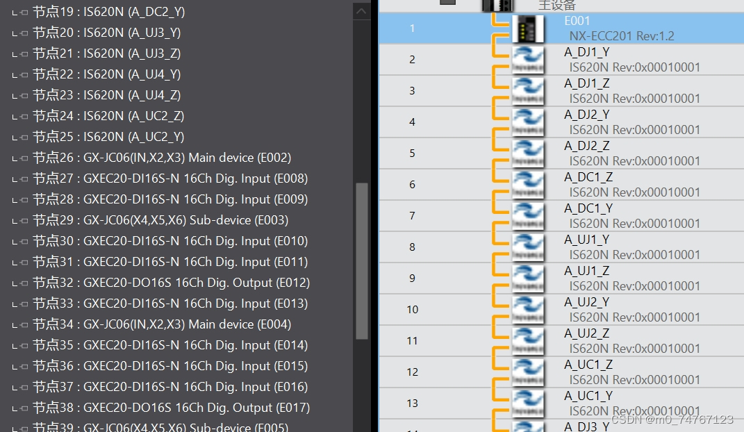欧姆龙 PLC 程序NJ ST语言EtherCat总线控制24个伺服轴大型程序电池生产线 包括PLC NJ-1400和威纶通触摸屏程序_nj501-1400通信协议-CSDN博客