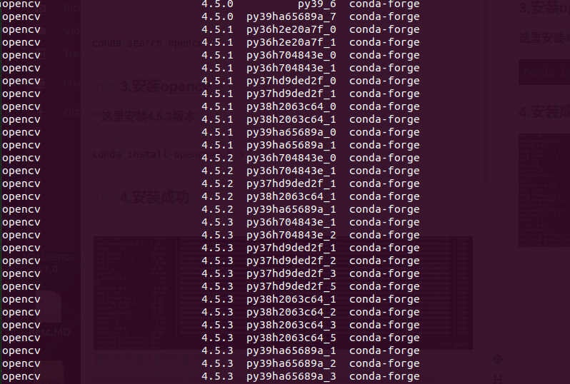 conda虚拟环境中安装和使用指定opencv-C++版本_conda安装c++-CSDN博客