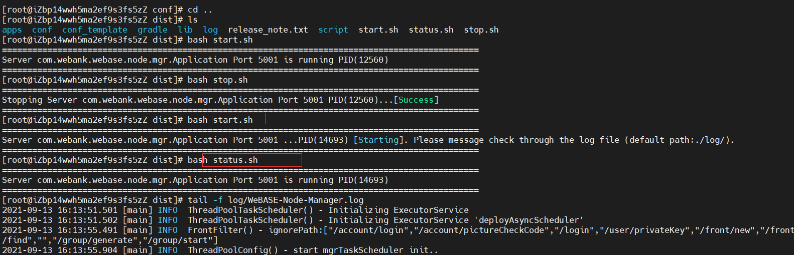 手动搭建webase（2）——节点管理服务_webase bash start.sh-CSDN博客
