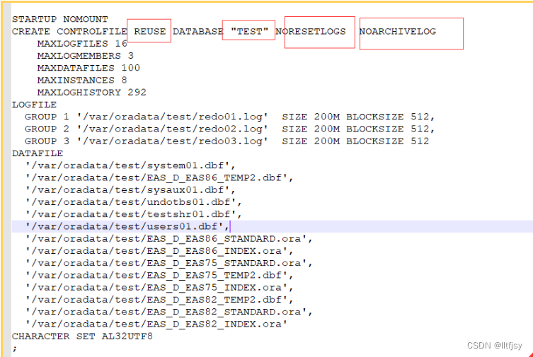 Oracle 重建控制文件oracle重新生成控制文件 Csdn博客
