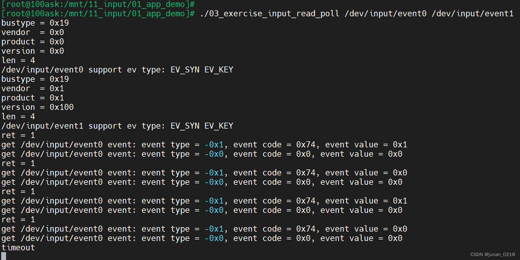 【嵌入式应用开发基础之使用 poll 函数监测多个输入设备】_韦东山课后作业用poll监听多个文件描述符-CSDN博客