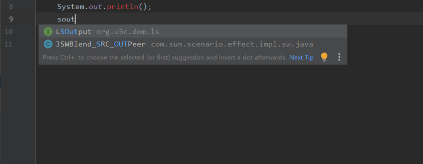 IDEA 输入sout快捷输出没生效 （学习上坎坷的java之路）_idea输入sout没有输出语句-CSDN博客