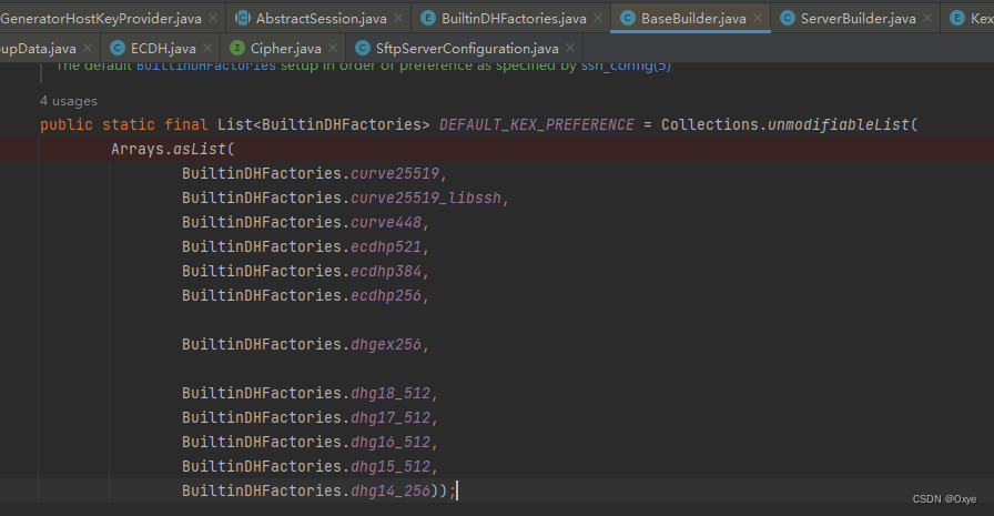 sftp连接工具ganymed-ssh2，连接不到Apache SSHD sftp服务器的问题_unable to negotiate key exchange for kex ...