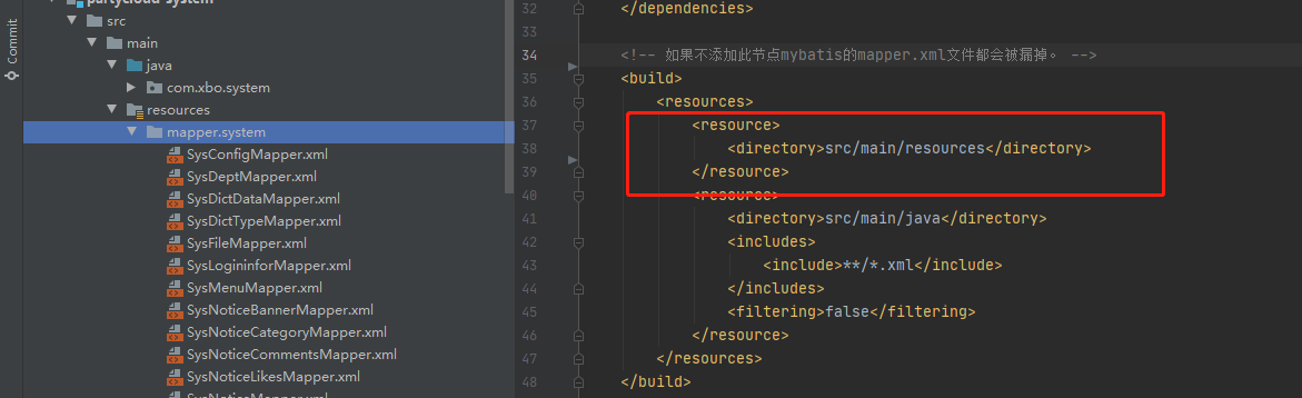 记录若依启动报Invalid bound statement (not found): com.xbo.system.mapper.SysConfigMapper ...