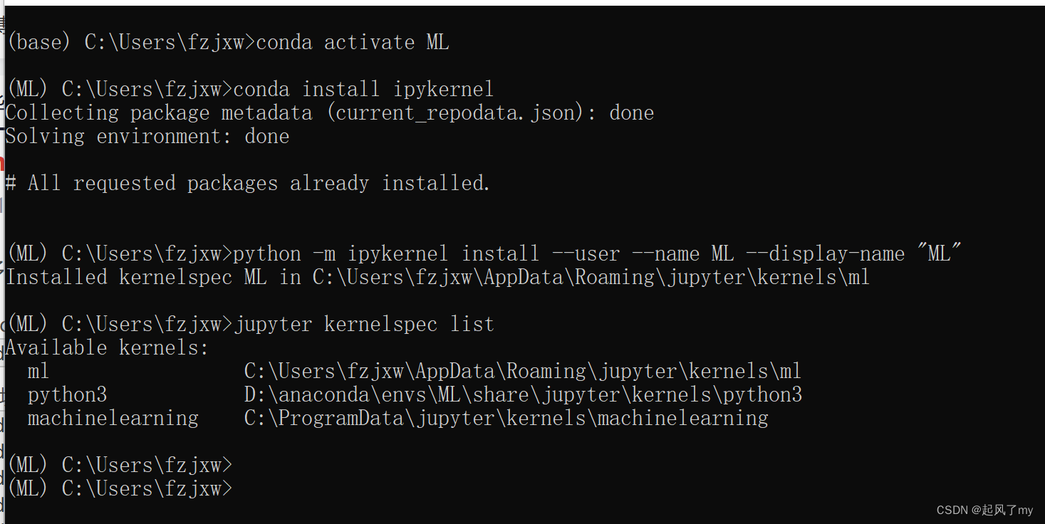 jupyter notebook 安装&添加内核&修改默认路径&问题解决_jupyter kernelspec list的环境路径的修改怎么修改-CSDN博客