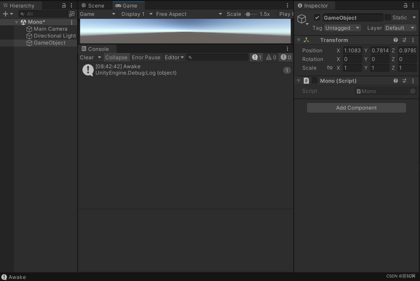 Unity的GameObject生命周期_unity游戏生命周期-CSDN博客