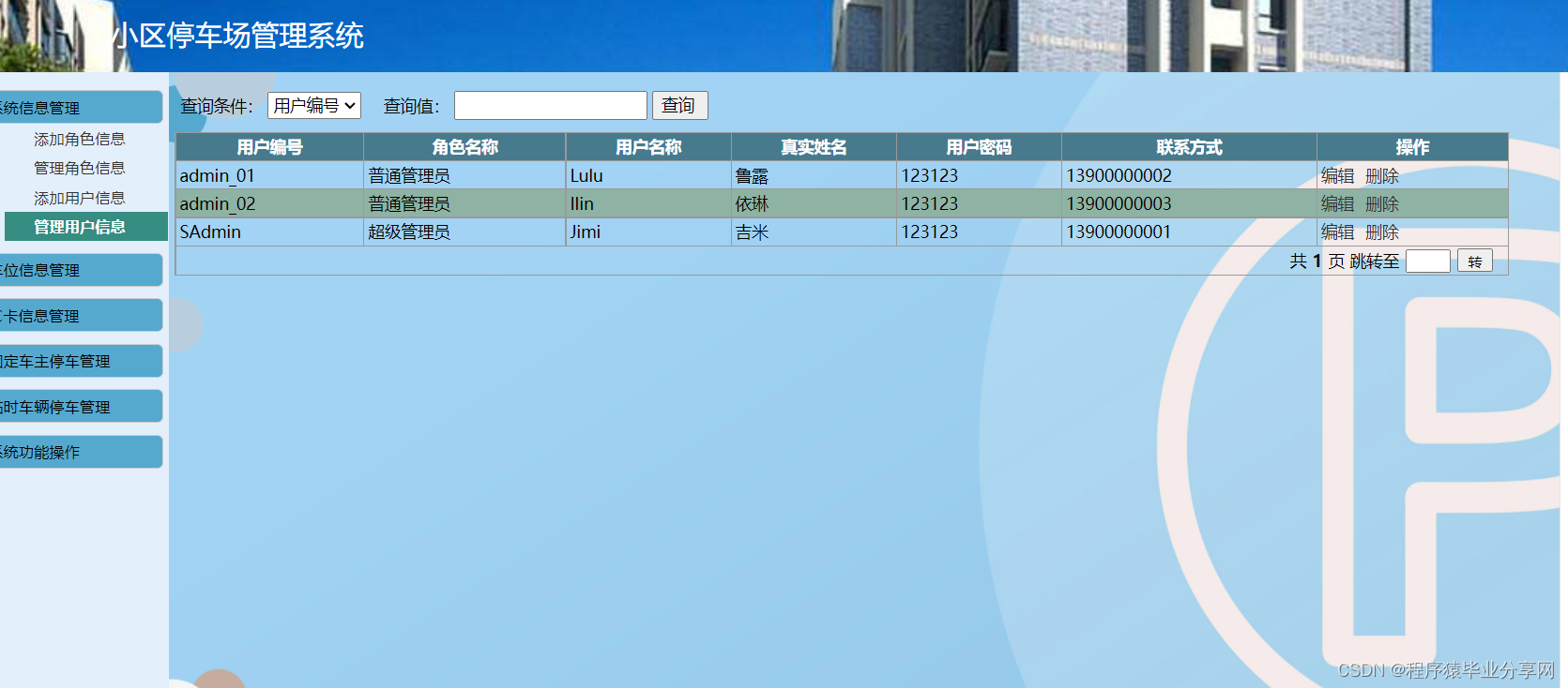 基于java Web停车场管理系统源码和论文停车场管理系统javaweb Csdn博客