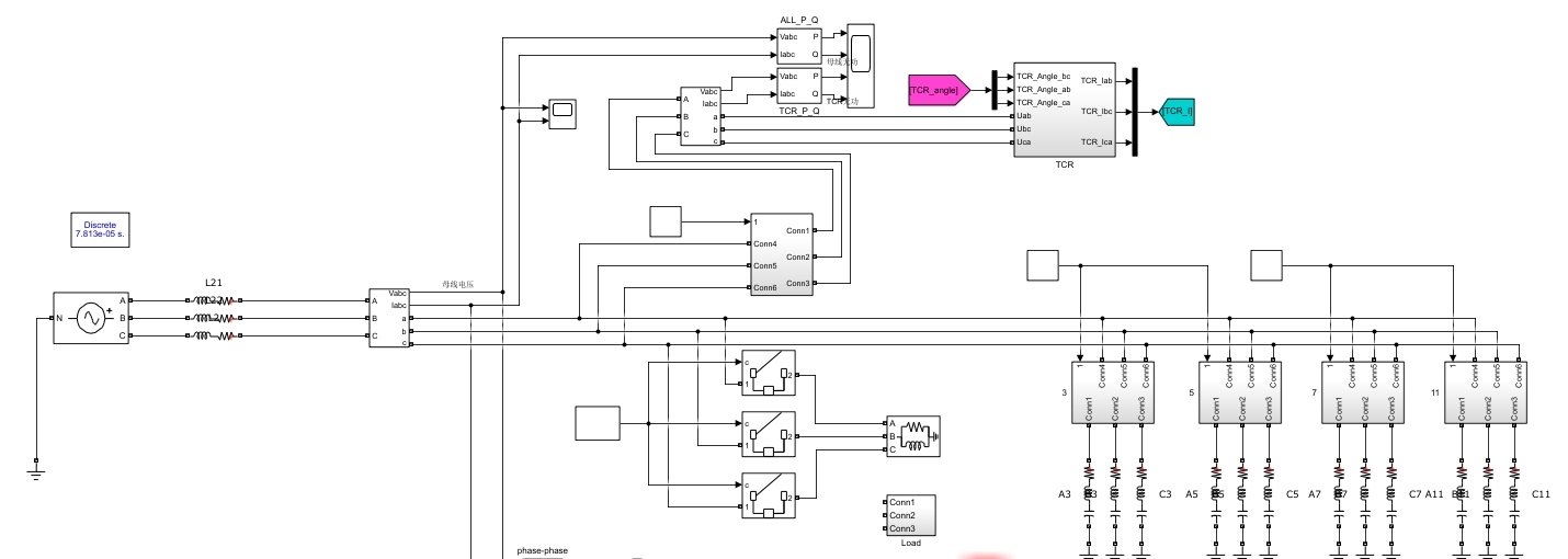 TCR+fc型svc无功补偿仿真模型有详细资料_fc-svc仿真模型搭建-CSDN博客