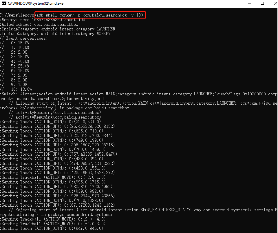 Monkey测试操作_22com.baidu.searchbox-CSDN博客