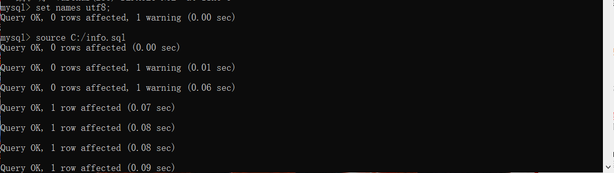ERROR 1064 (42000) You have an error in your SQL syntax； check the ...